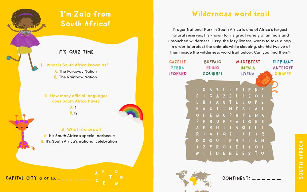Around the World Activity Book : Explore 30 countries with quizzes, ac ...